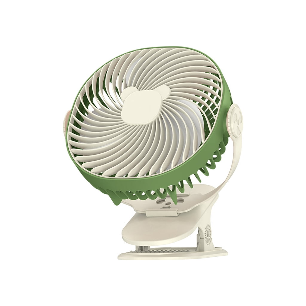 Rechargeable USB Clip Fan Portable Desk Fan 5 Speeds Quiet Cooling for ...