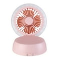 Rechargeable USB Fan Table Lamp Battery Operated Mushroom Shape ...
