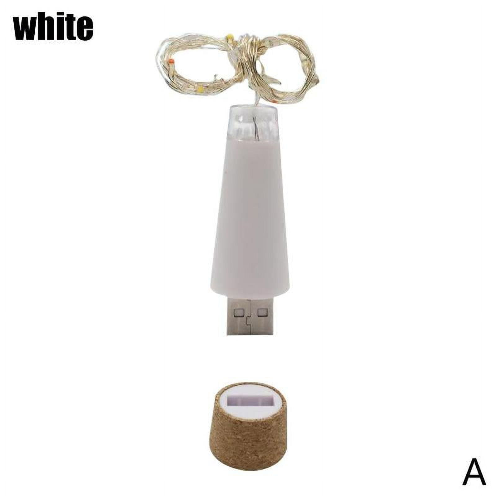 Rechargeable USB LED Bottle Cork Wire Fairy String Lights I0A9 ...