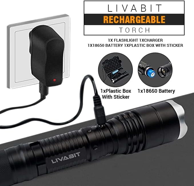 Rechargeable Ultra Bright Led 800 Lm Torch - Ultra Bright Flashlight ...