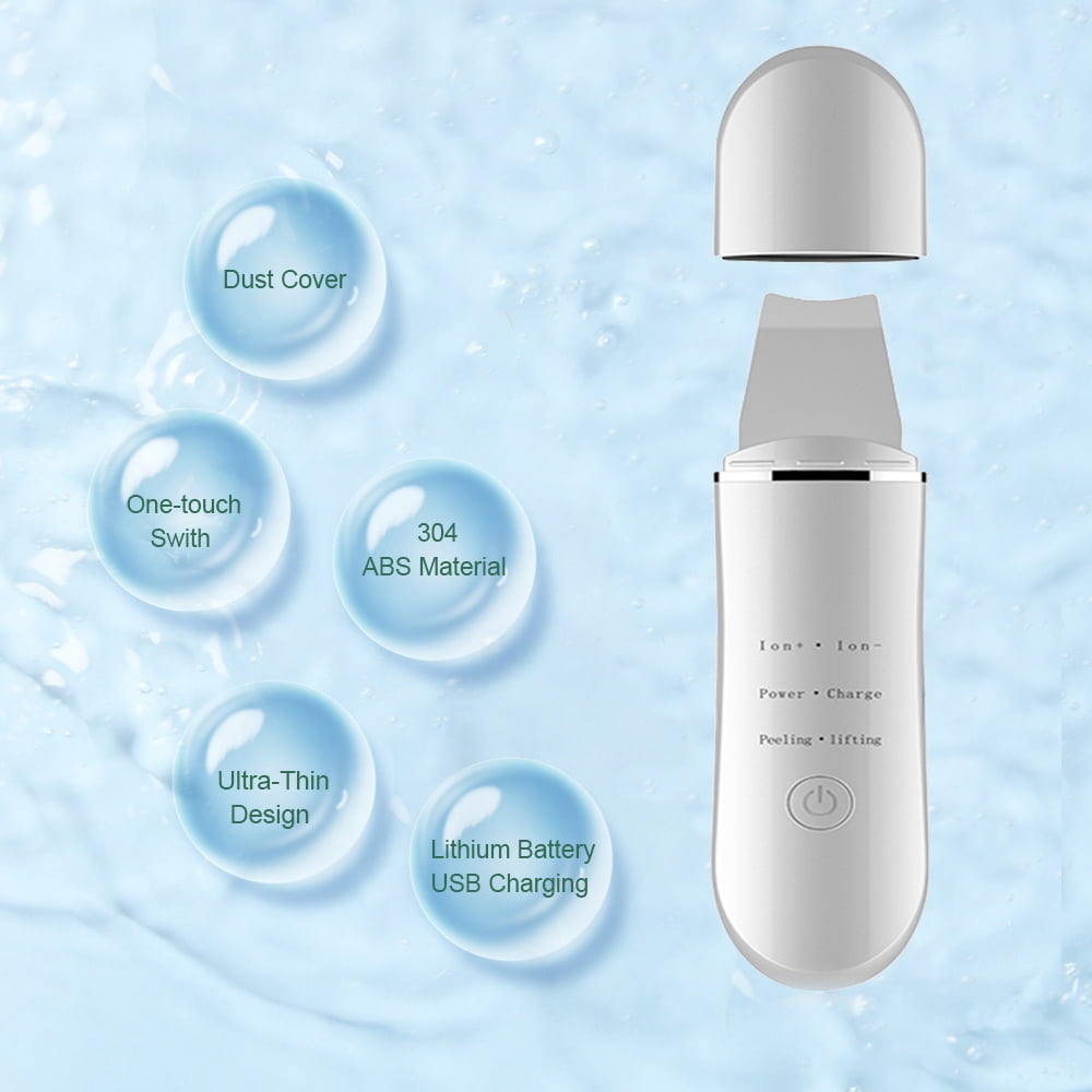 Rechargeable Ultrasonic Face Skin Scrubber Deep Face Cleaning Machine ...
