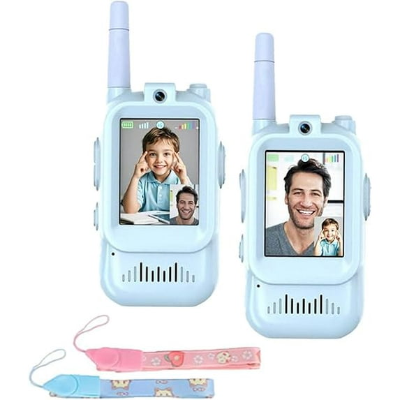 Rechargeable Video Walkie Talkies for Kids,Walkie Talkie with Screen ...