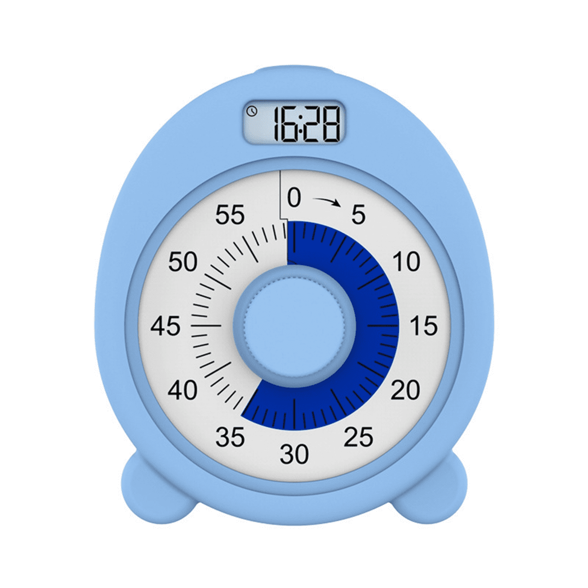 Rechargeable Visual Timer With Clock And Night Light 60 Minute