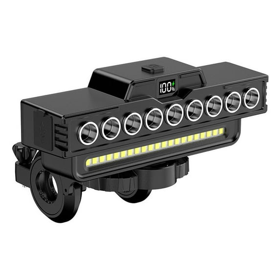 Rechargeable Waterproof Bicycle Headlight with Horn and 7 Modes for ...
