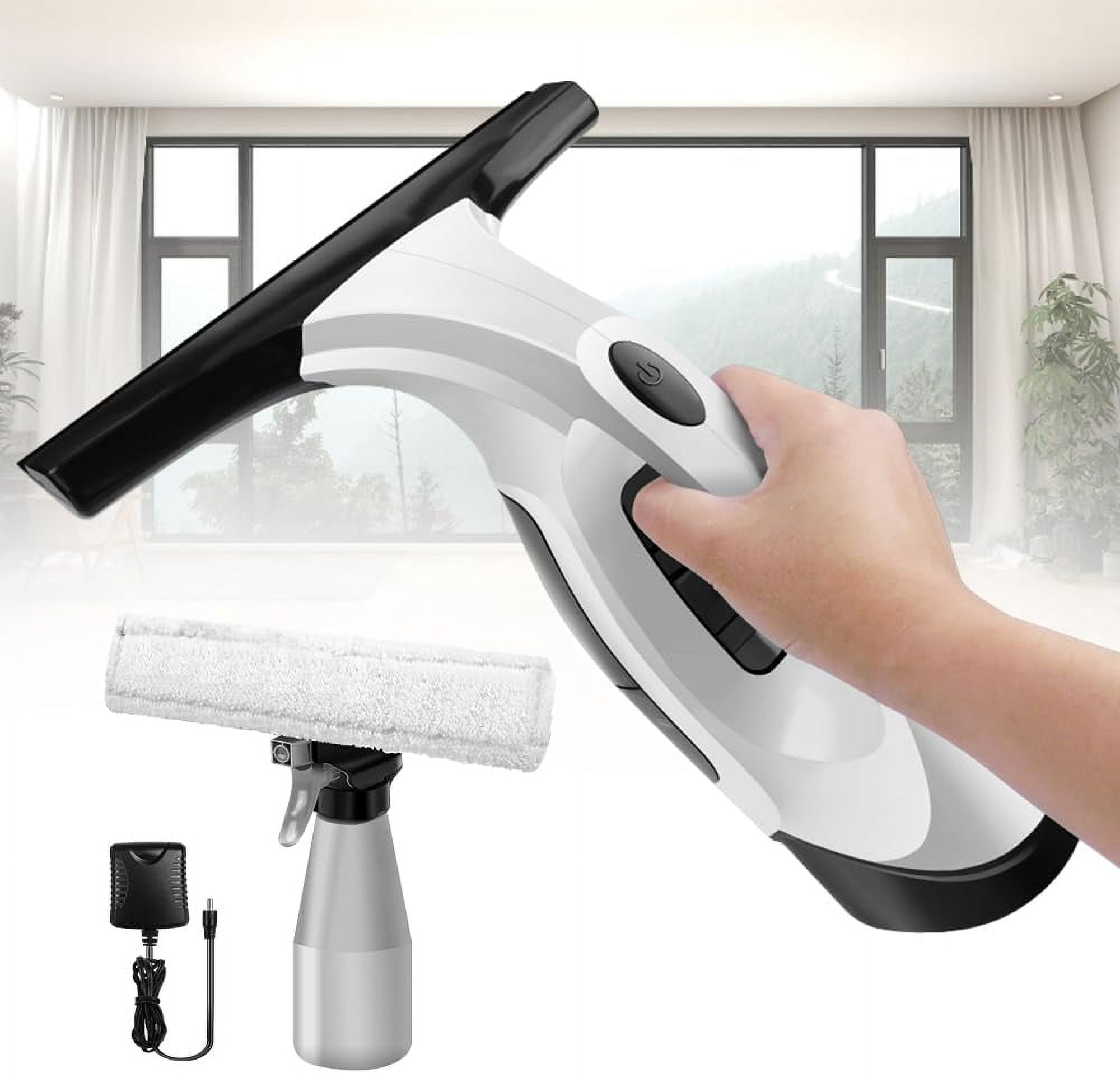 Rechargeable Window Vac, Cordless Window Vacuum Cleaner Set, Window ...