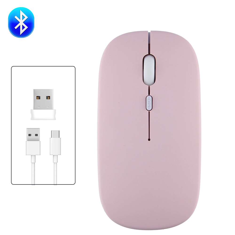 Rechargeable Wireless Bluetooth Mouse Portable Silent Ergonomic Mice ...