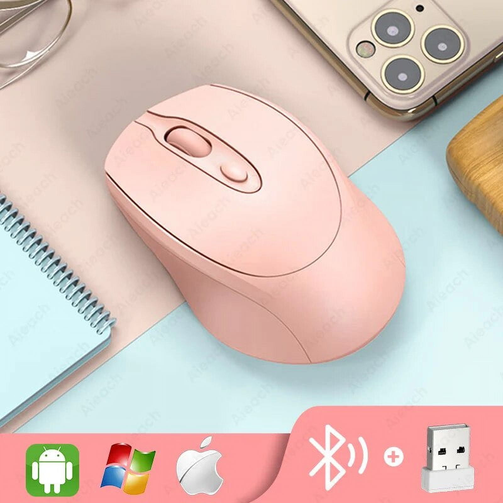 Rechargeable Wireless Bluetooth Mouse Silent WIRELESS COMPUT MOUS USB ...