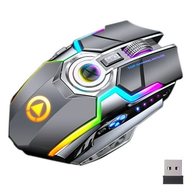TENMOS Wireless Gaming Mouse Rechargeable Silent Colorful LED Optical ...