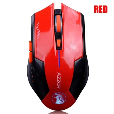 Rechargeable Wireless Illuminate Computer Mouse Mice Gaming 2400 DPI 2 ...