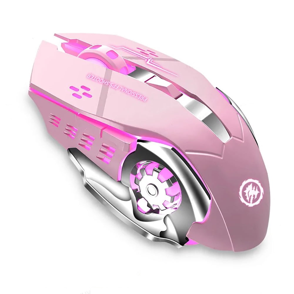 Rechargeable Wireless Mouse 2.4GHz USB Bluetooth Backlight Mouse ...