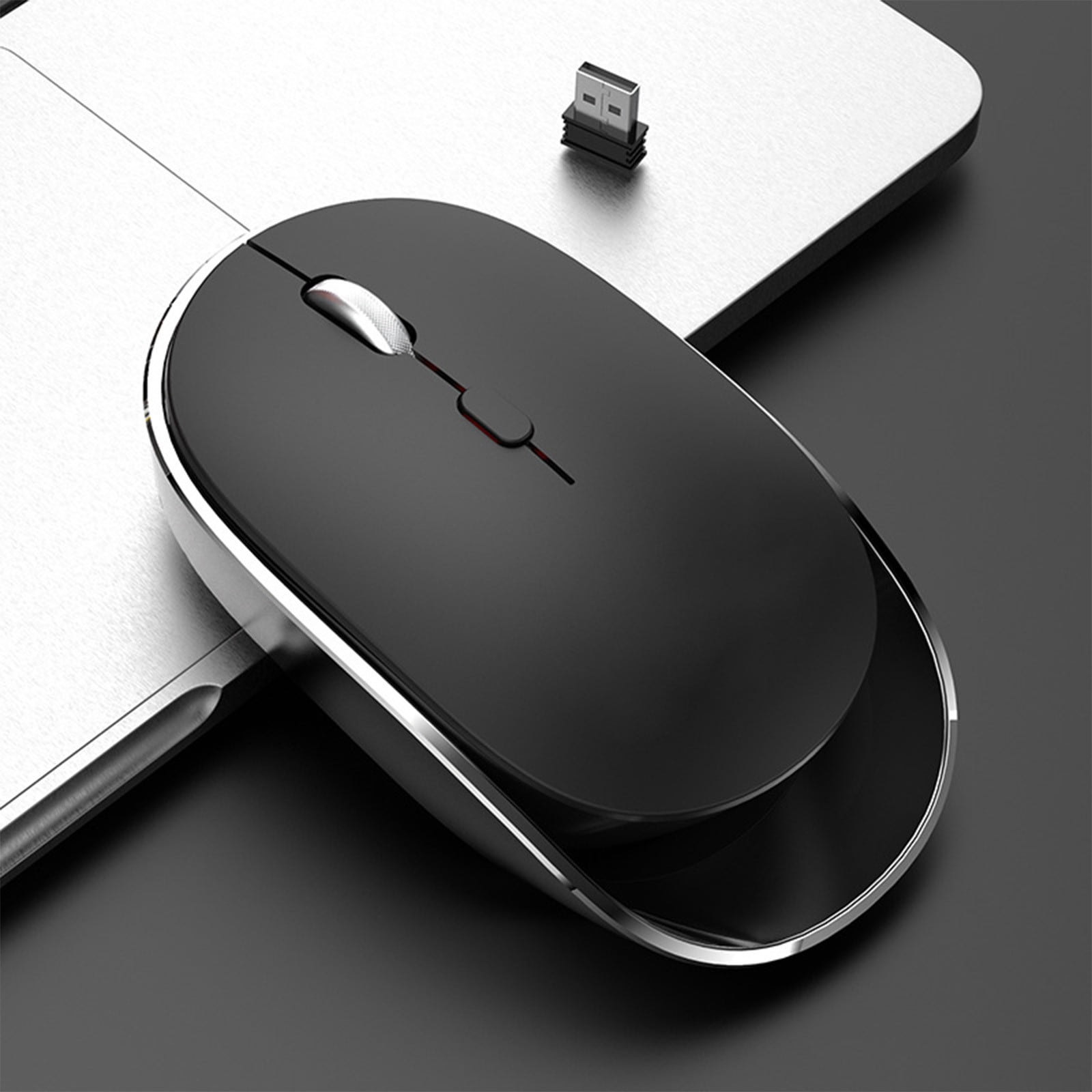 Rechargeable Wireless Mouse - Bluetooth & 2.4G Dual Mode, 1600DPI ...