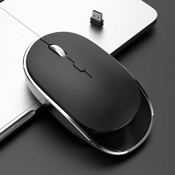 Rechargeable Wireless Mouse - Bluetooth & 2.4G Dual Mode, 1600DPI ...