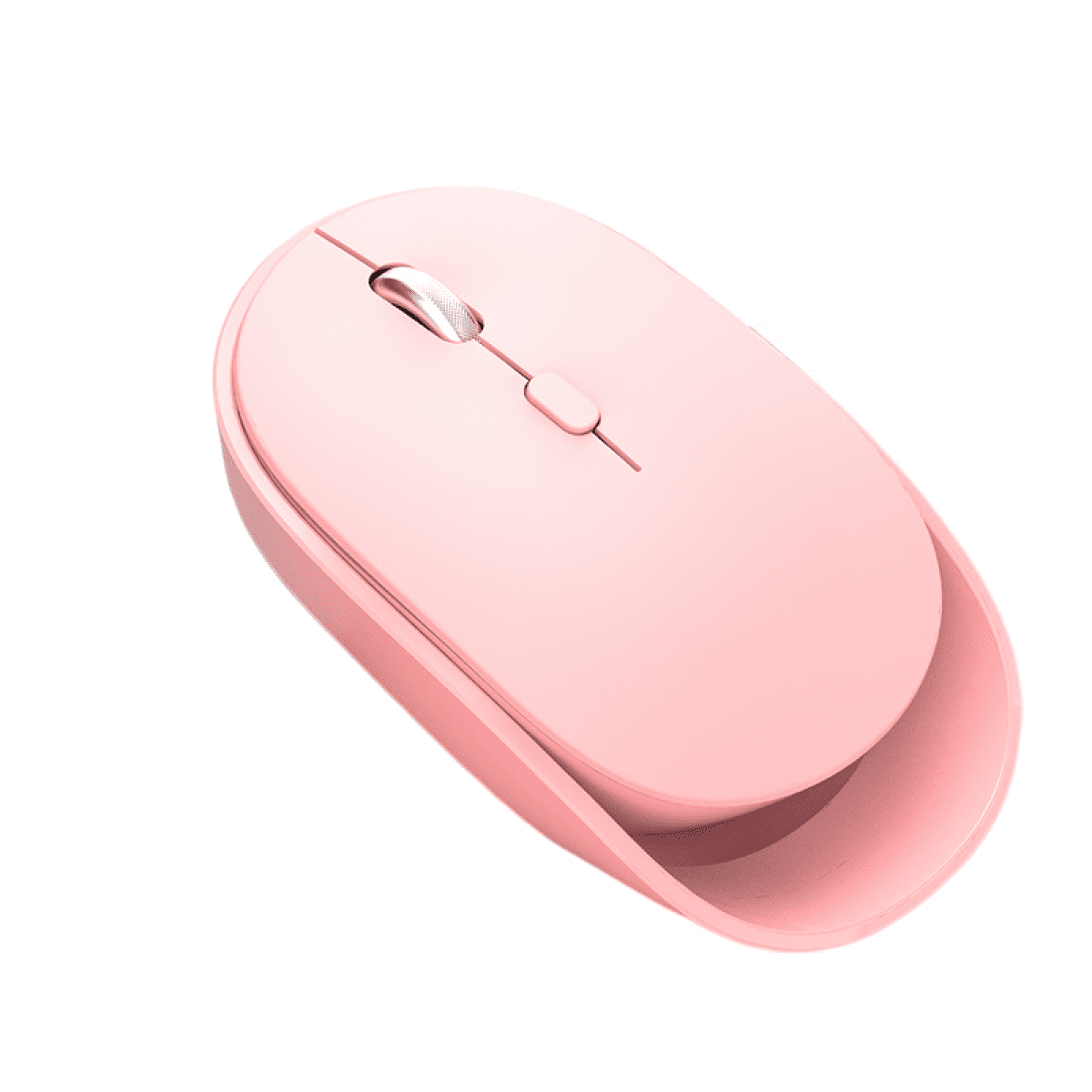 Rechargeable Wireless Mouse Rechargeable Usb Mouse For Laptop (pink ...
