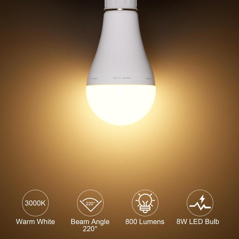 Rechargeable emergency Light Bulbs A21 led light 60 Watt,Battery ...