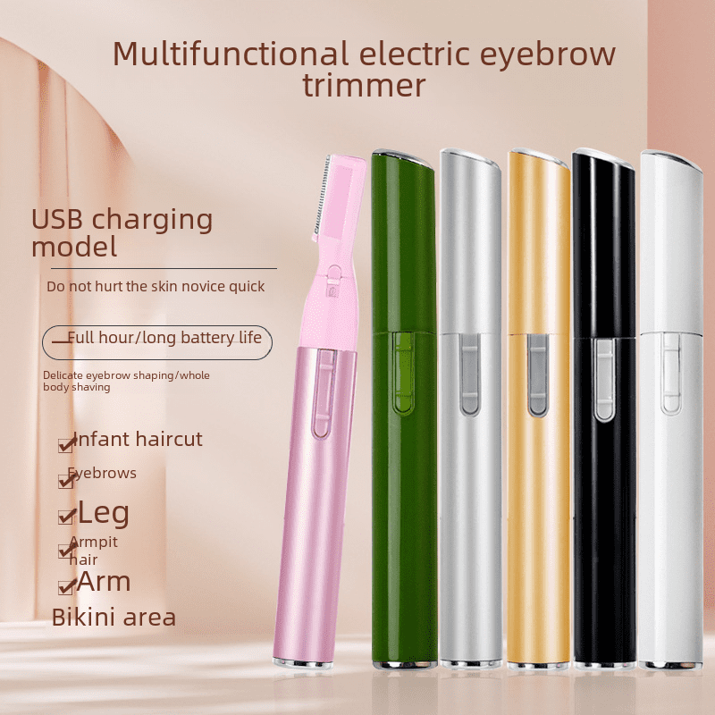 Rechargeable multifunctional electric eyebrow trimmer baby hair clipper ...