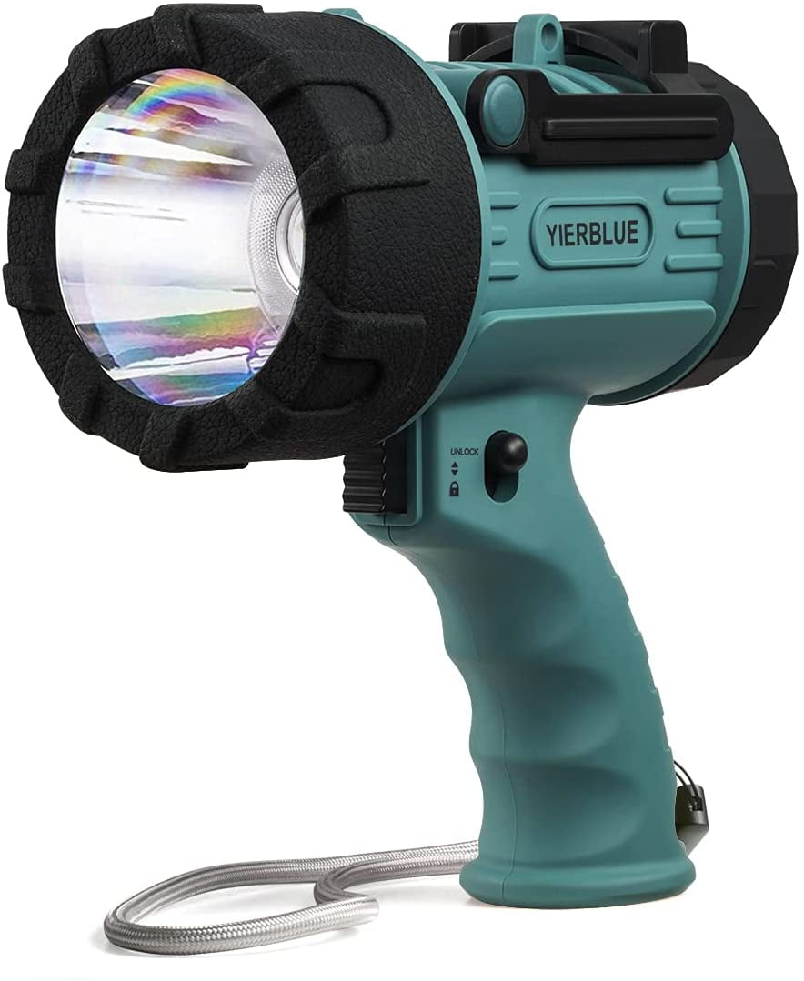 Rechargeable spotlight, Super Bright 1000,000 Lumen LED Handheld ...
