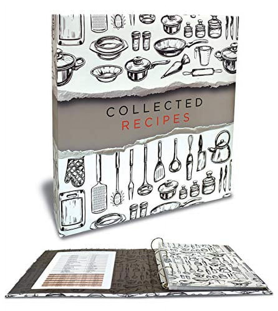 "Better Kitchen Products Recipe Binder Set, 11.5"" x 12"" 3-Ring, 50 ...