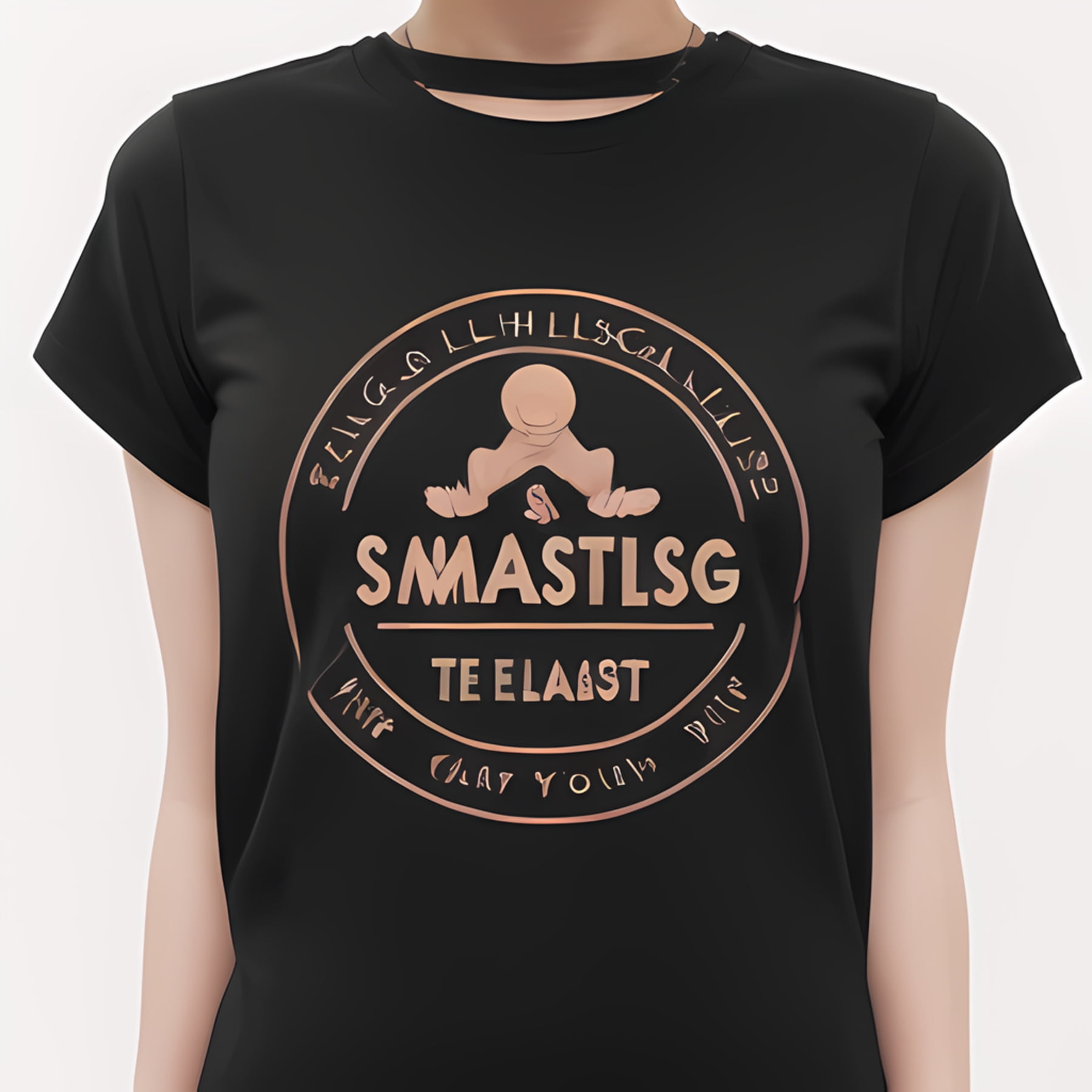 Recipe Black T-Shirt with Cute Baby Cheerleaders Illustration and Comic ...