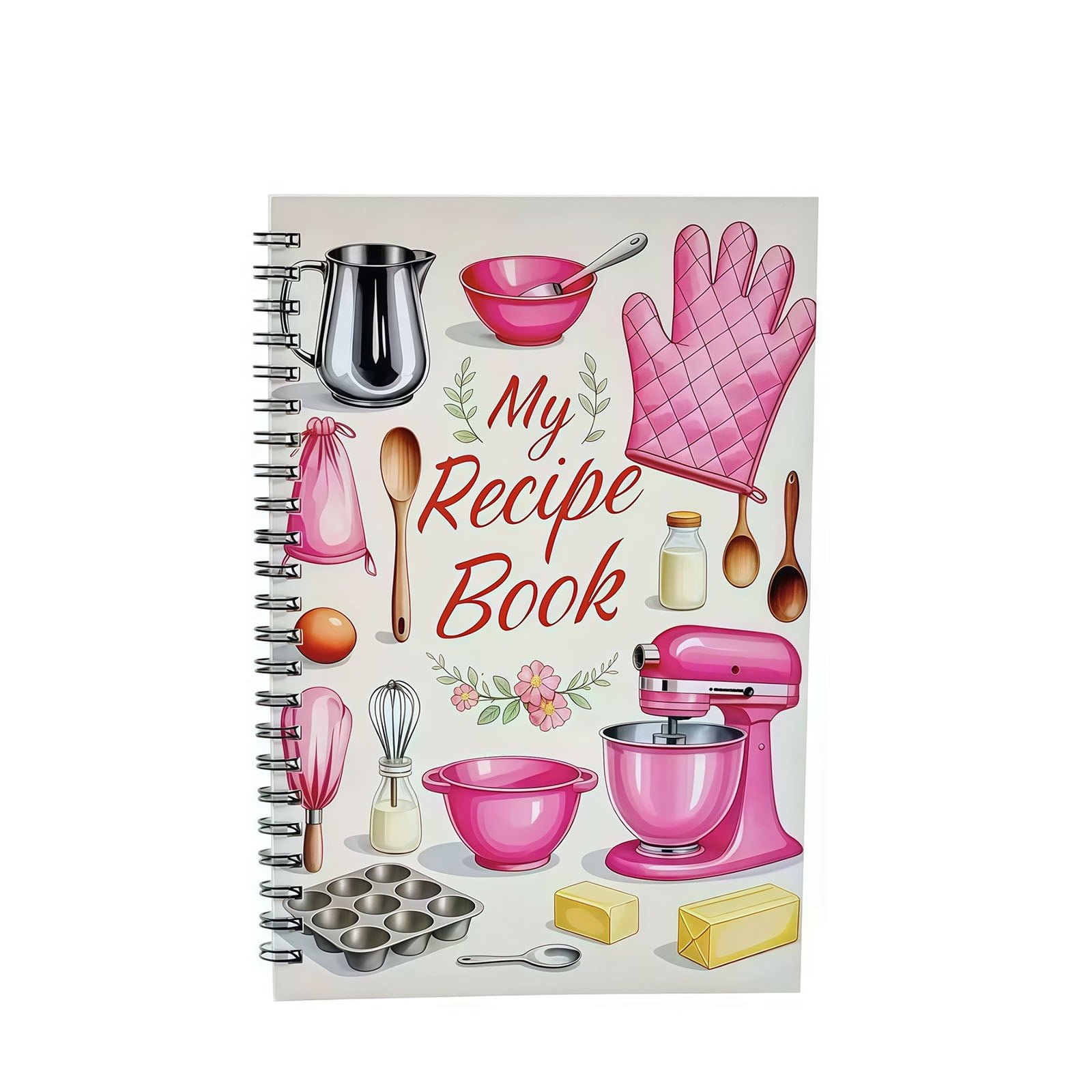 My Recipe Book, Diary, Kitchen Cooking Spiral Notebook, Glove Schedule ...