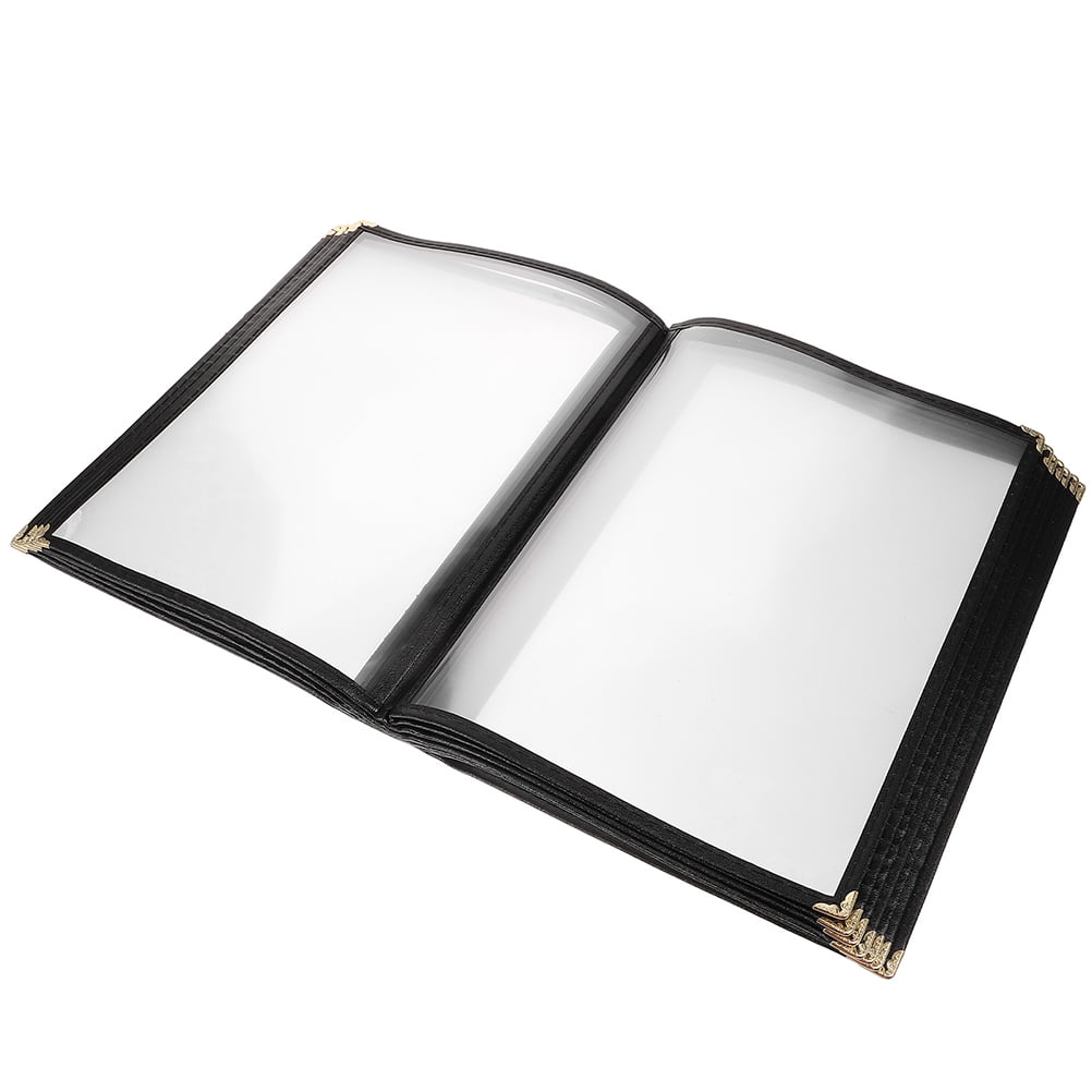 FENGGUIQU Sleek Transparent Menu Cover and Holder for Cafe Food ...