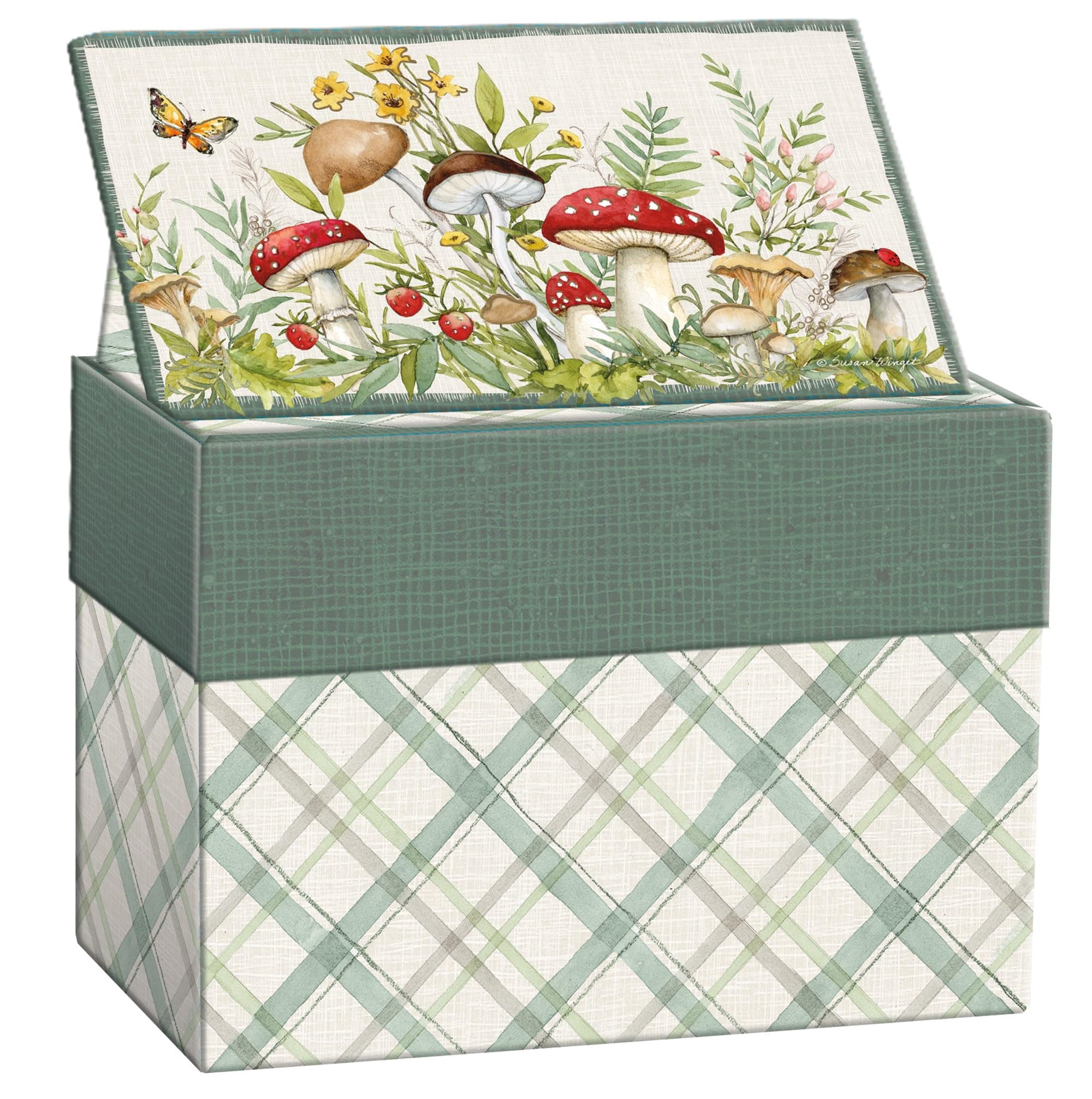 LANG Woodland Mushrooms Recipe Card Box (2011107) - Walmart.com