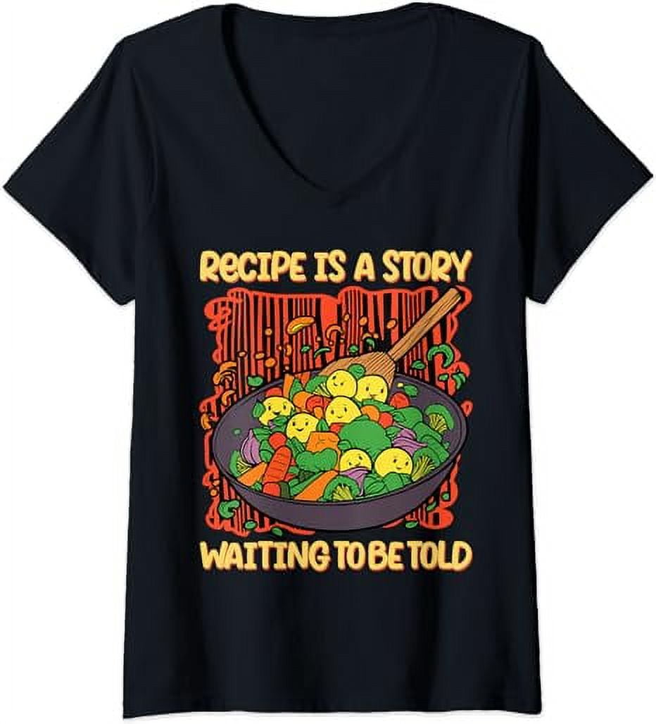 Recipe Is A Story Waiting To Be Told Japan Japanese Hot Pot V-Neck T ...