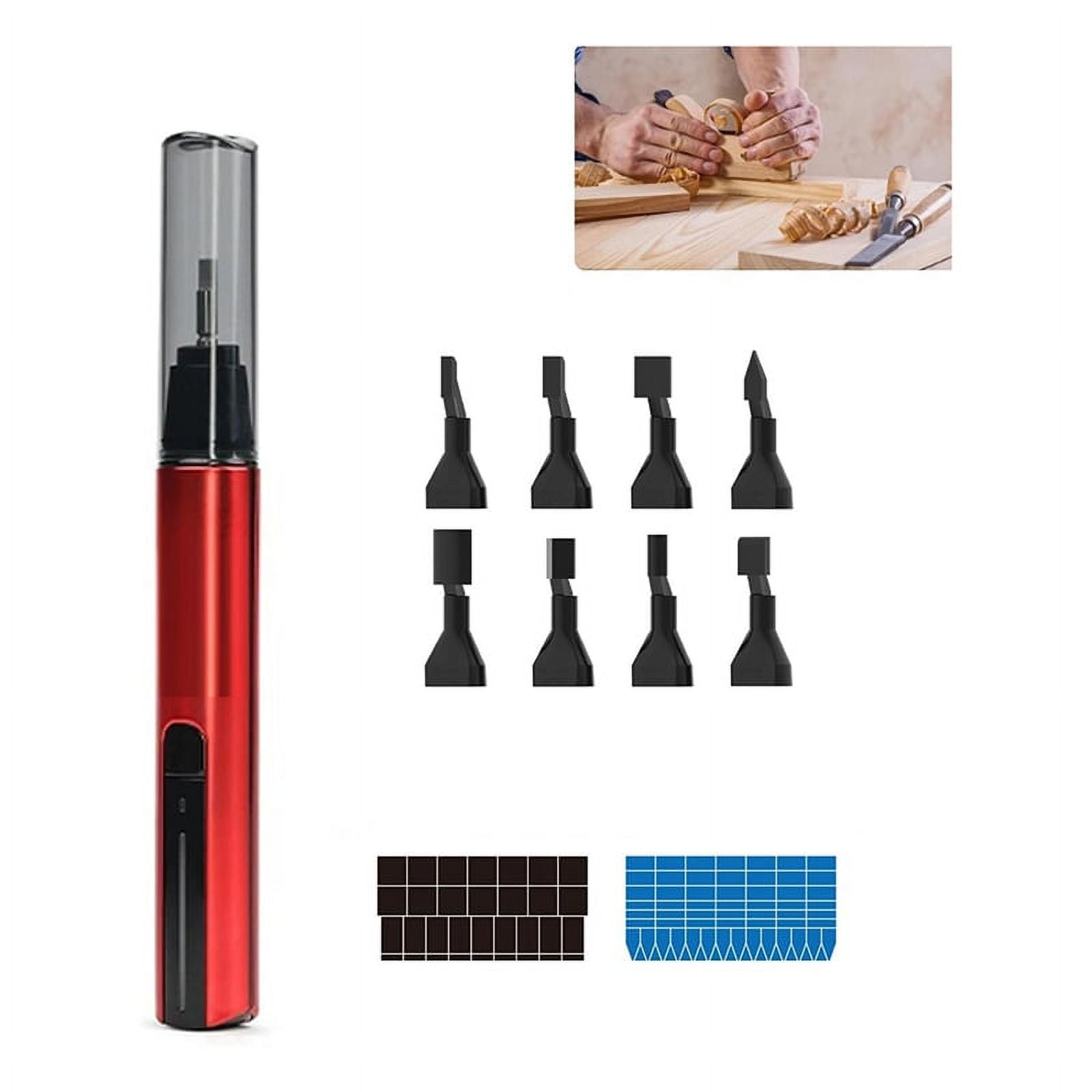Reciprocating Detail Sander, USB Fast Charging Sanding Pen,with 8 ...