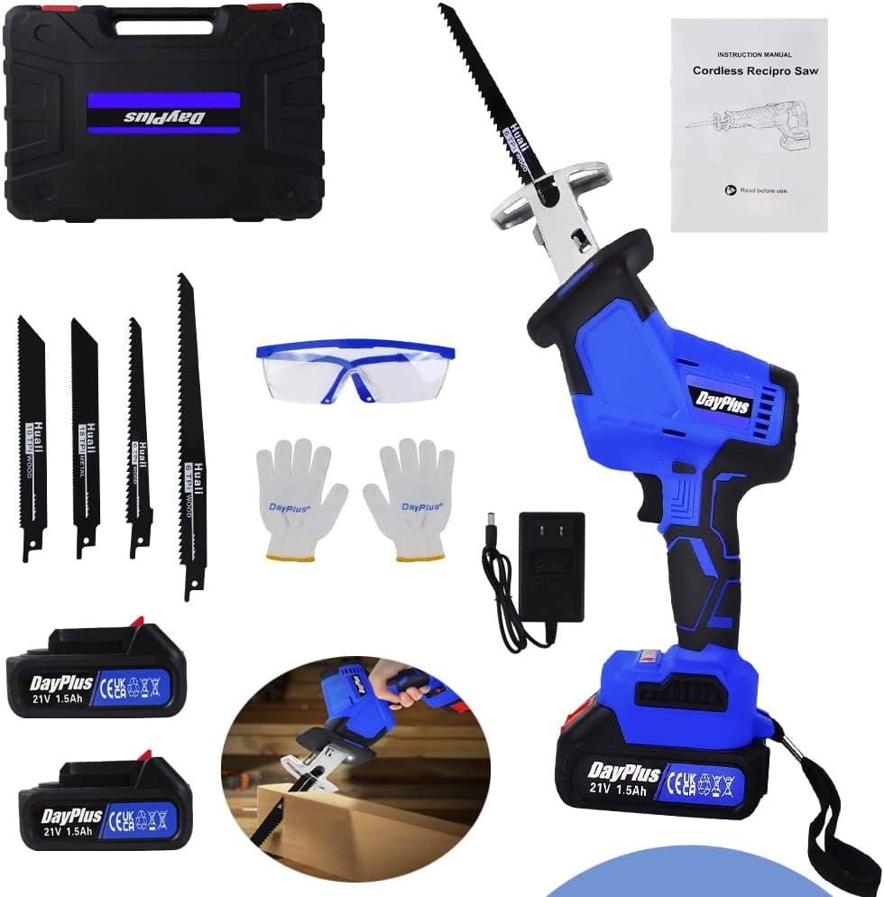 Reciprocating Saw, Brushless 21V Compact Reciprocating Saw,Portable ...