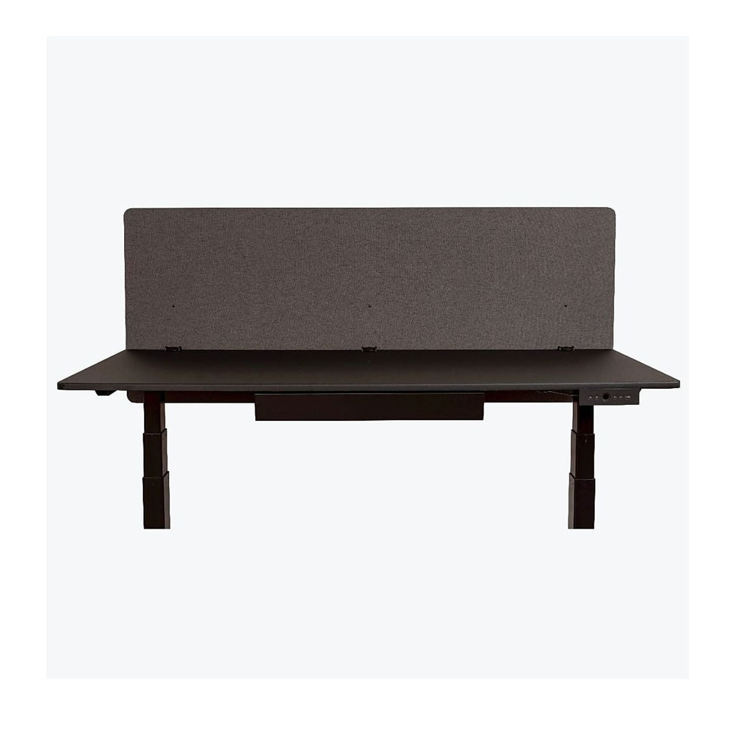 Reclaim 60”W x 24”H Desktop Privacy Single Panel - Slate Gray - Walmart.com