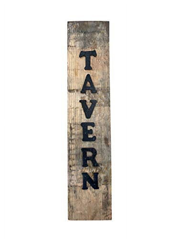 Reclaimed Bourbon Barrel Stave Tavern Sign - Walmart.com
