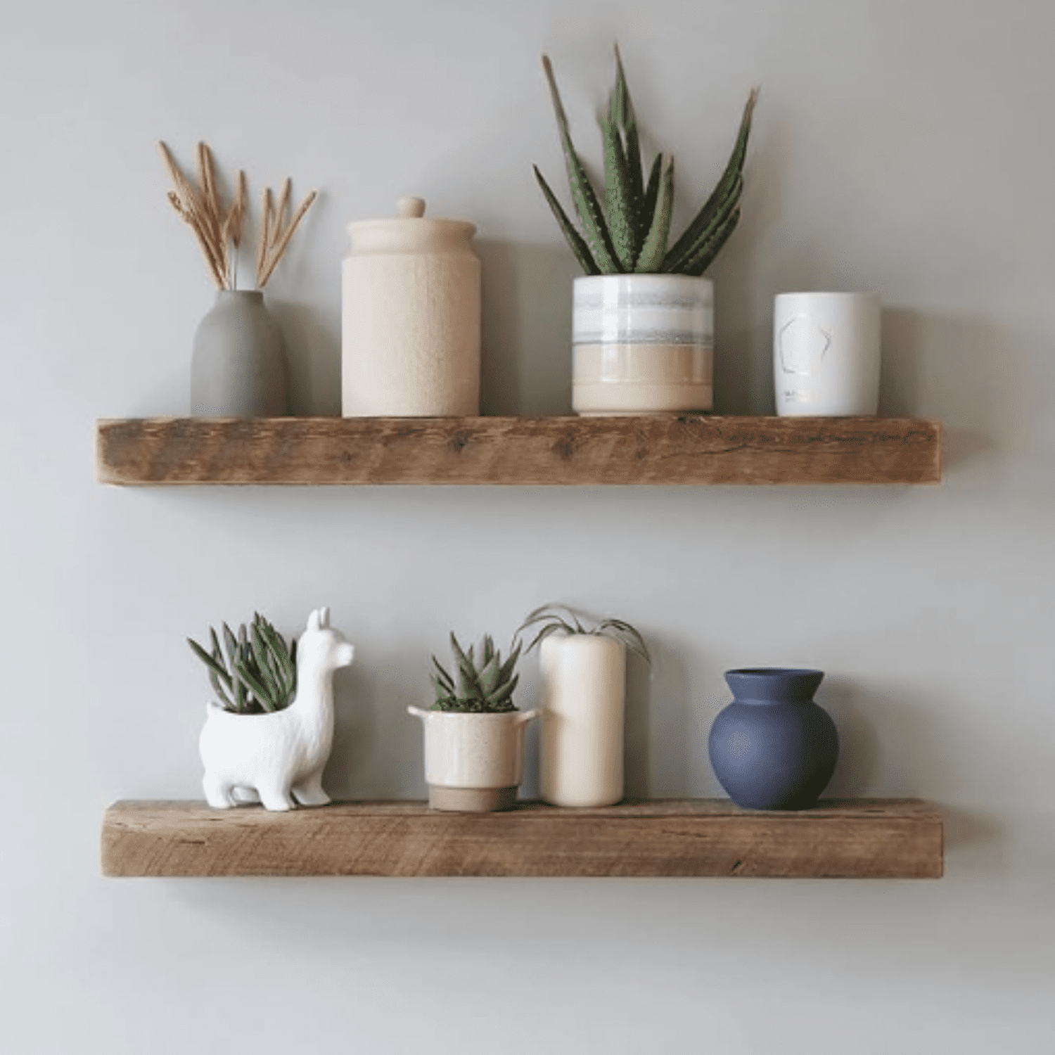 Reclaimed Planks | Floating Shelves for Wall w/Flush Mount Shelf ...
