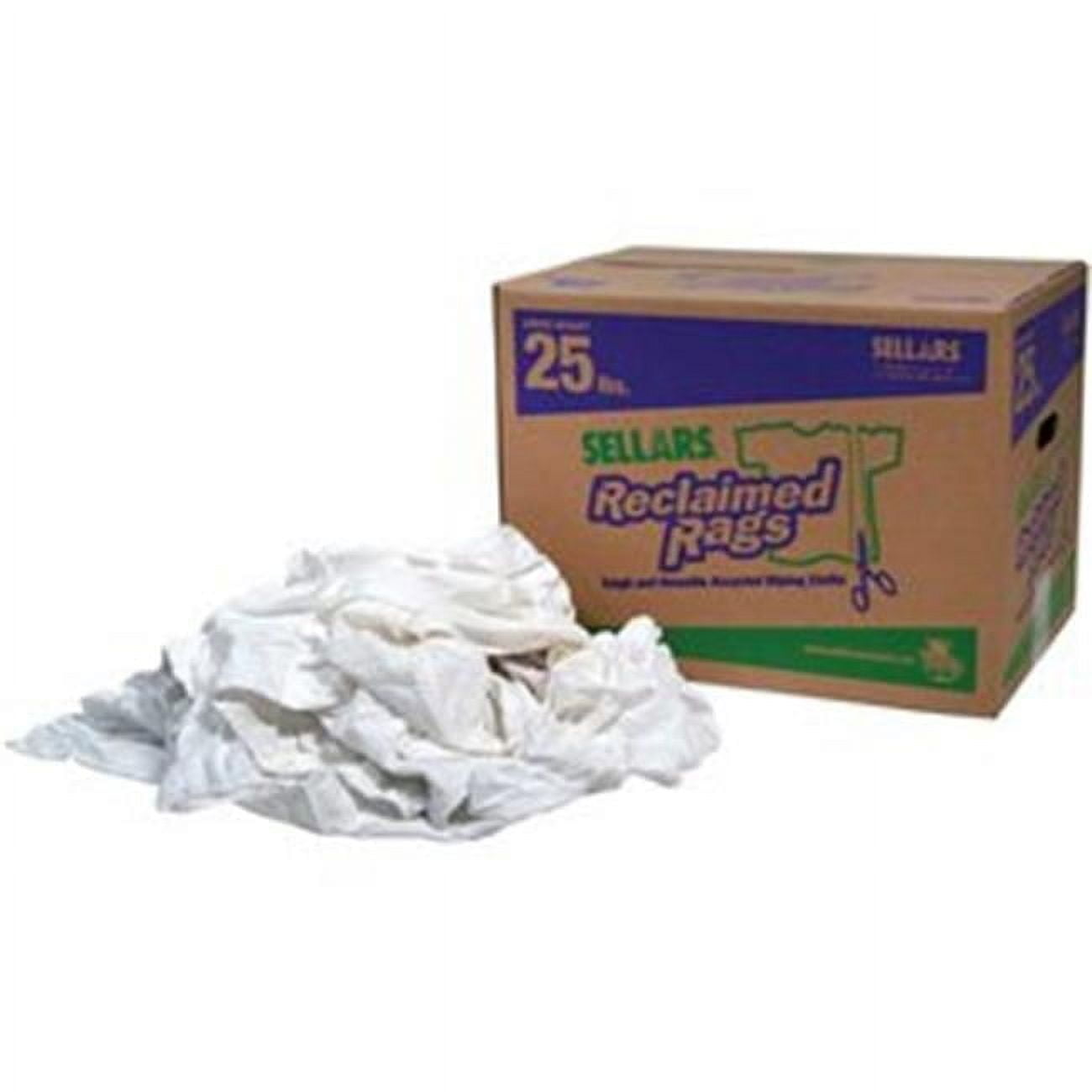 Reclaimed Rags - Pure White, 25 lbs - Walmart.com