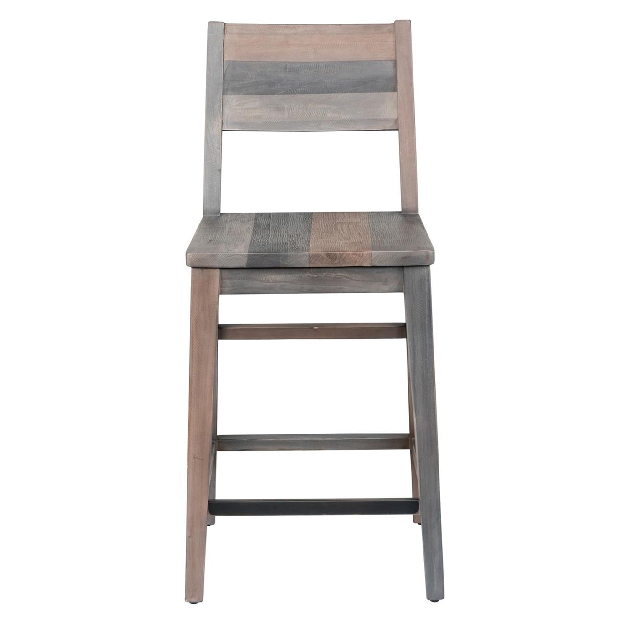 Saltoro Sherpi Reclaimed Wood Counter Stool with Cut Out Backrest ...