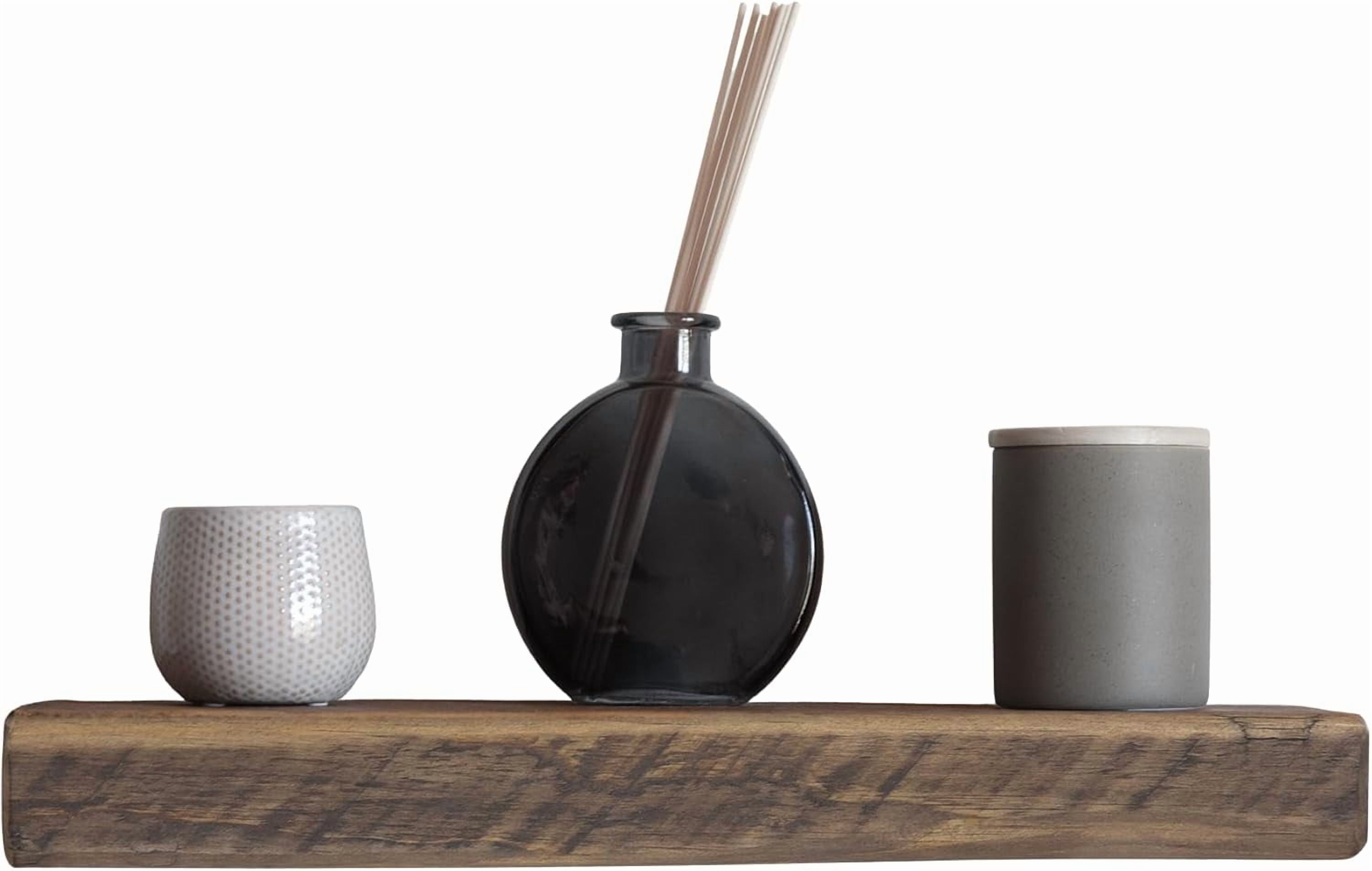 Reclaimed Wood Floating Shelves Real Solid Wood Floating Chunky Natural ...