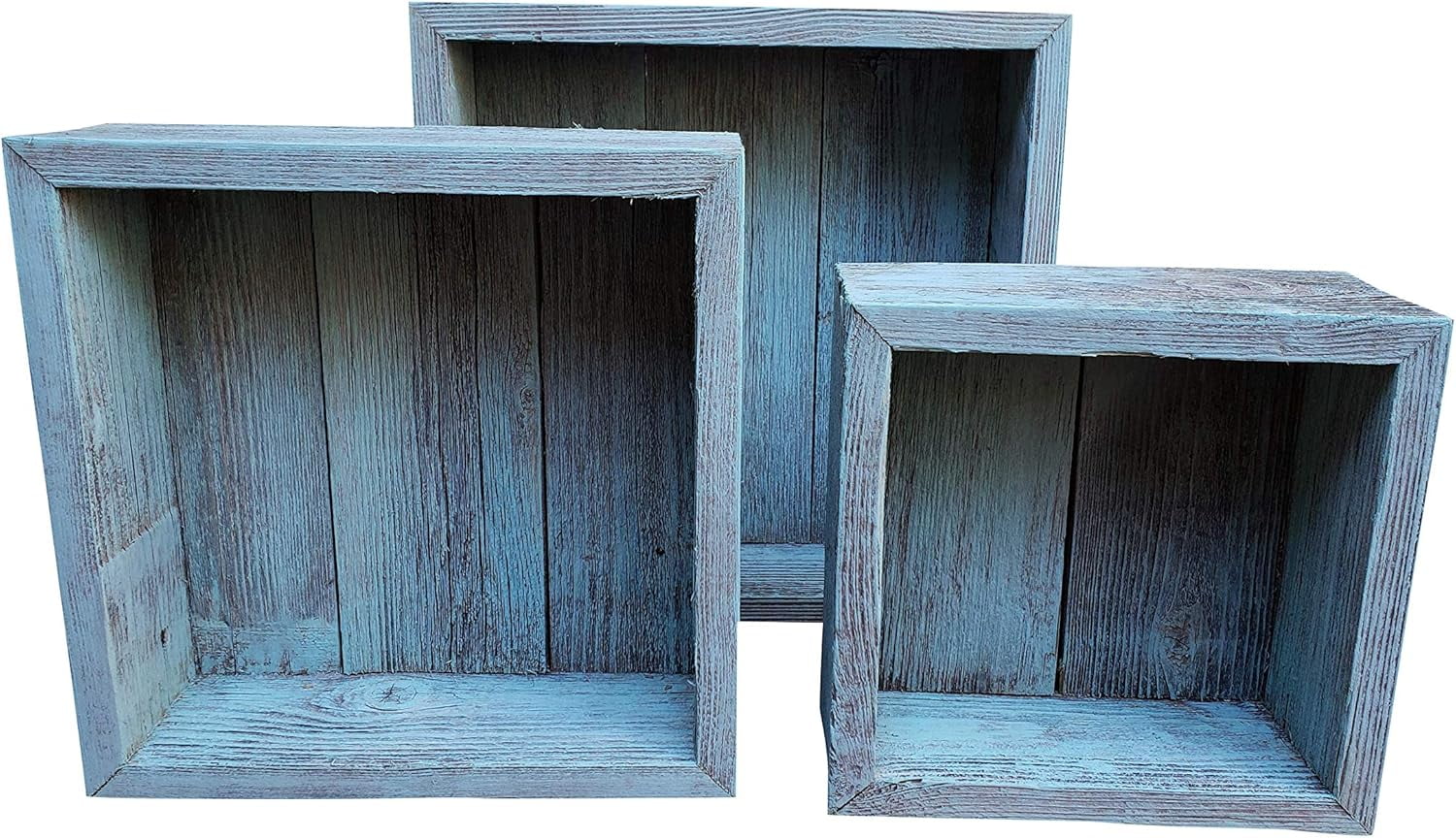 Reclaimed Wood Shadow Box with Wood Backing - Rustic Farmhouse Barnwood ...