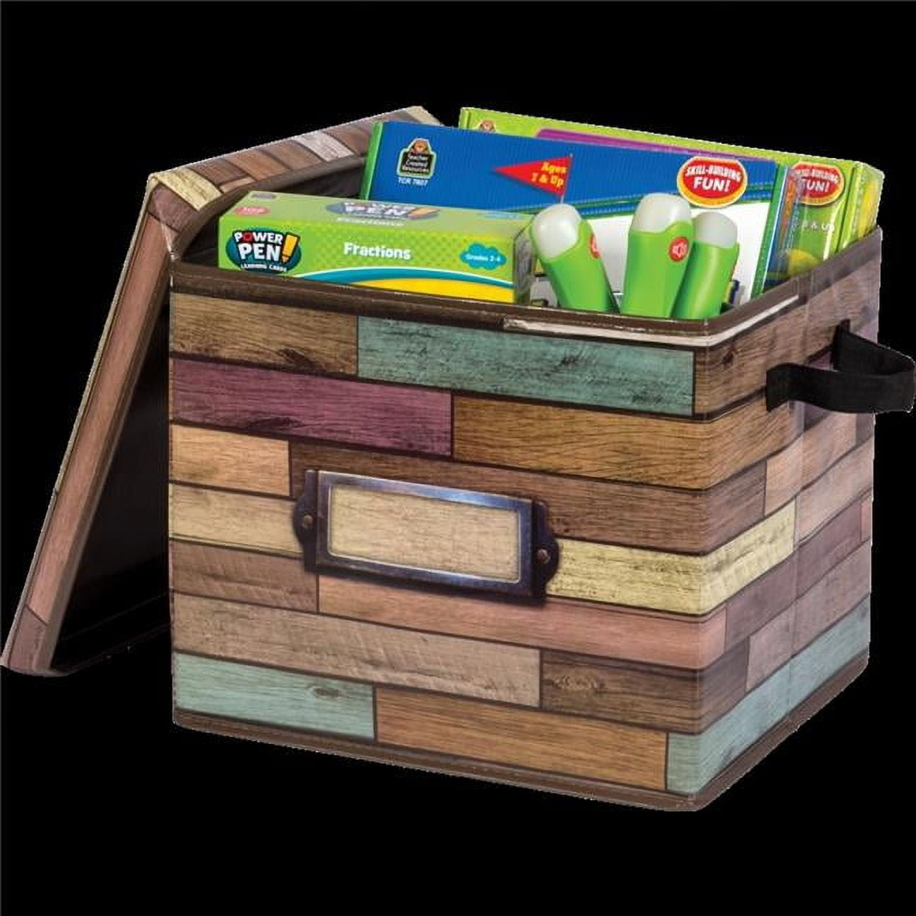 Reclaimed Wood Storage Box, Multi Color - Pack of 2 - Walmart.com