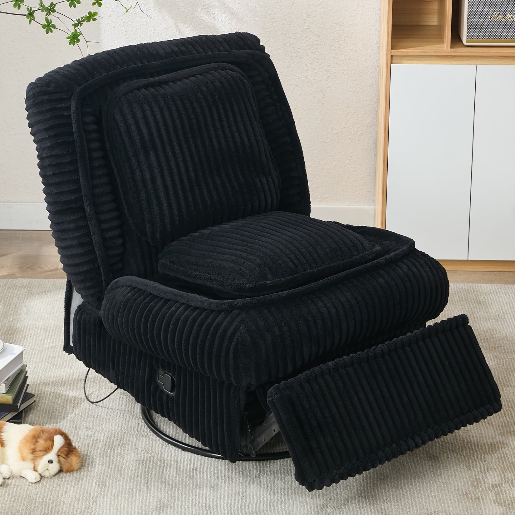 Recliner Chair, 360° Swivel Rocking Recliner Chair for Adults, Small ...