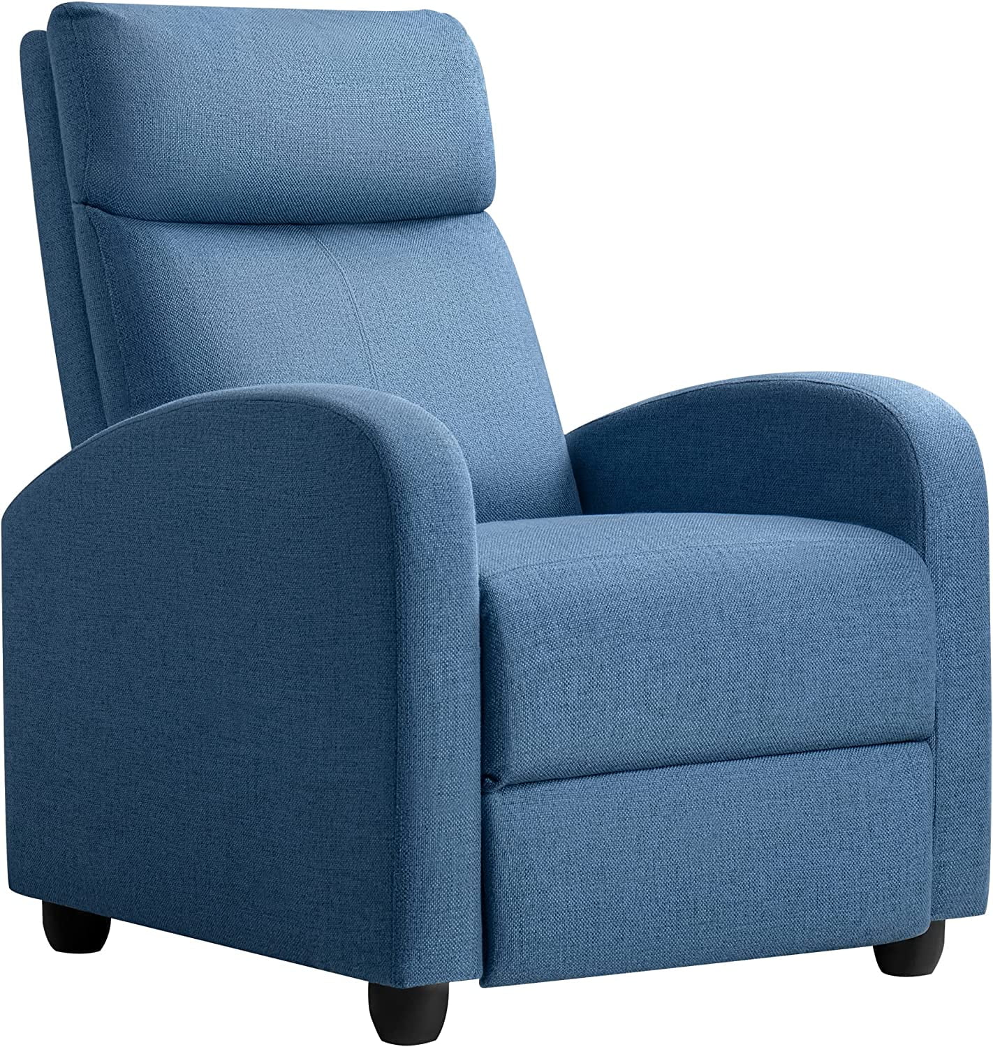 Recliner Chair Adjustable Home Theater Single Fabric Recliner Sofa with ...