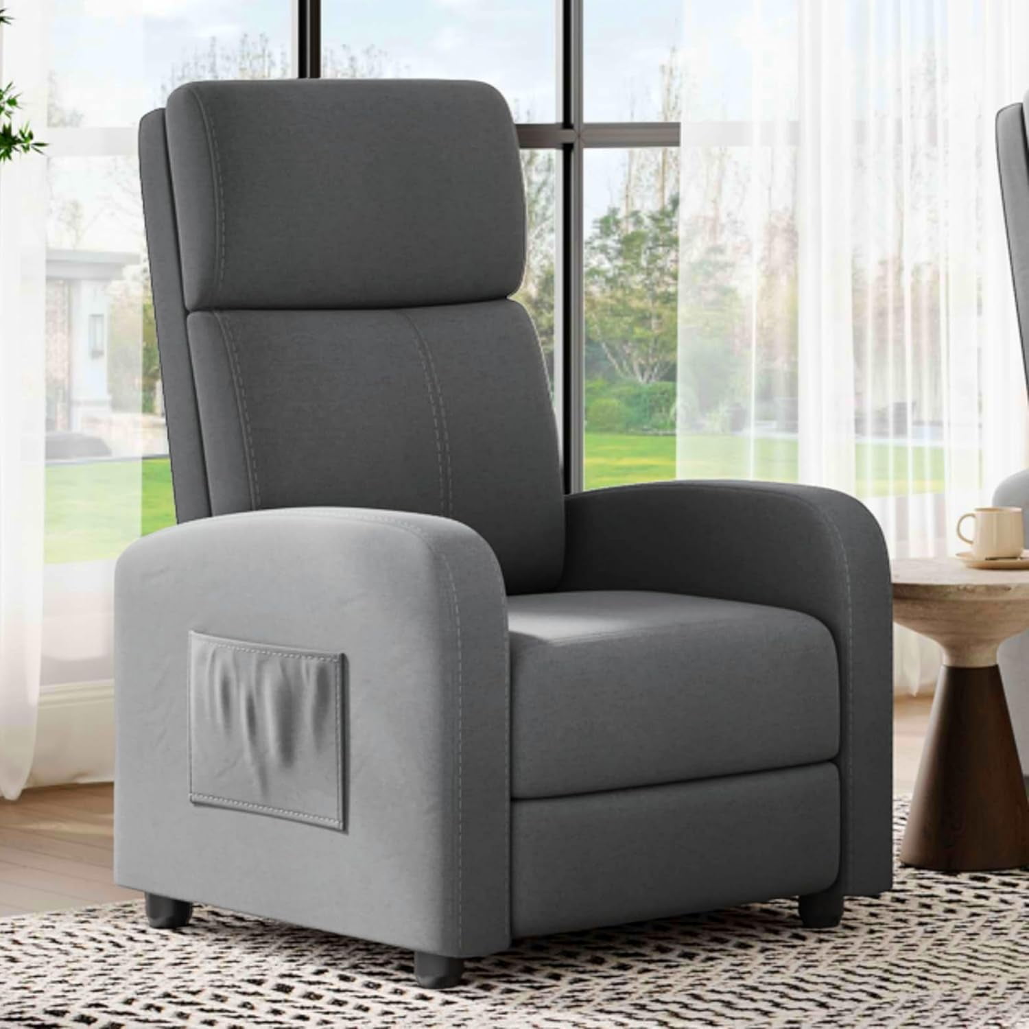Recliner Chair for Adults Lazy Reclining Chair Ergonomic Adjustable ...