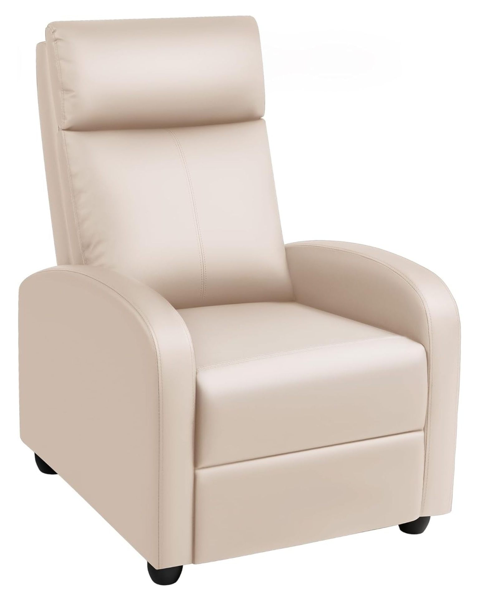 Recliner Chair Modern PU Leather Reclining Chair Ergonomic Adjustable ...