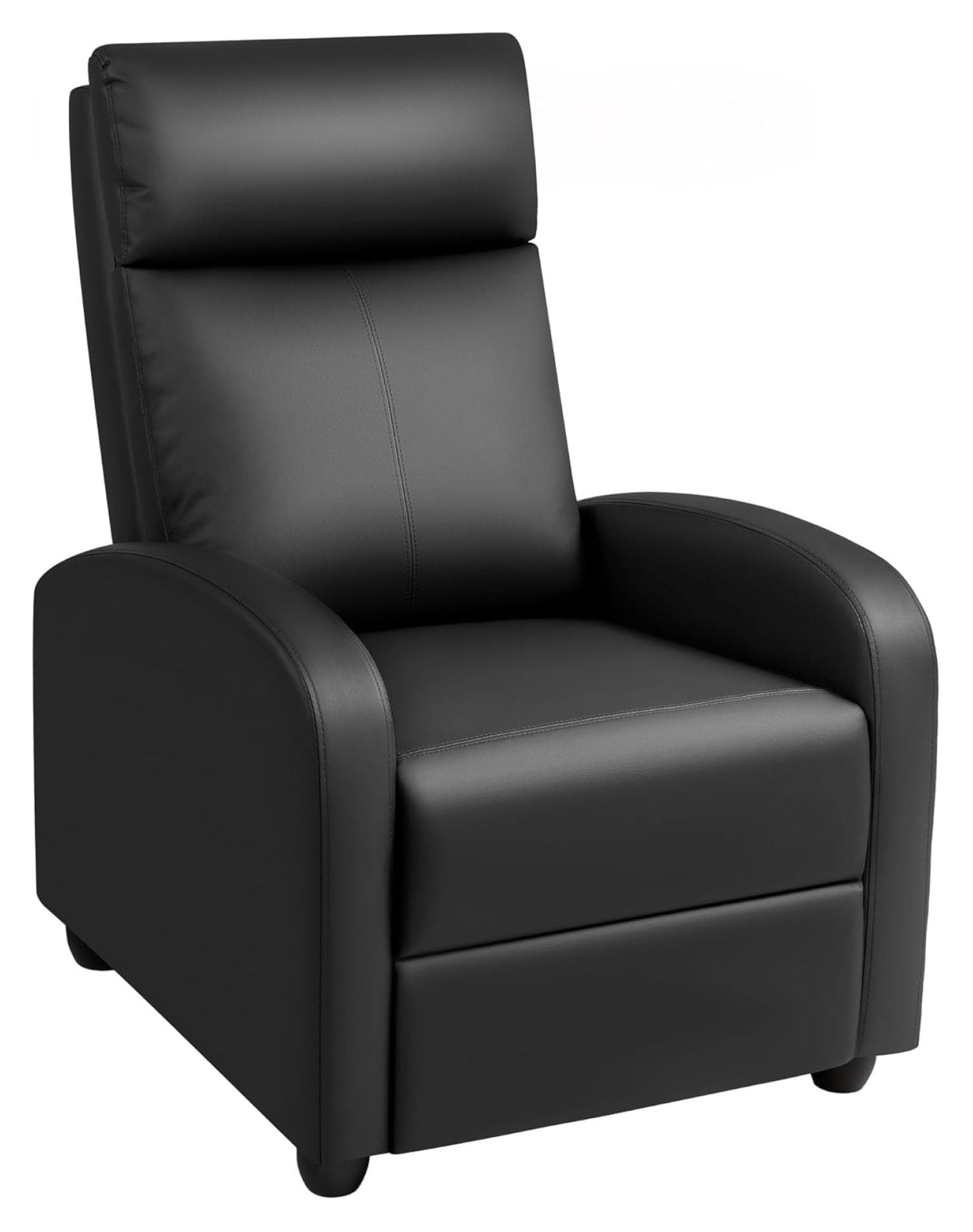Recliner Chair Modern PU Leather Reclining Chair Ergonomic Adjustable ...