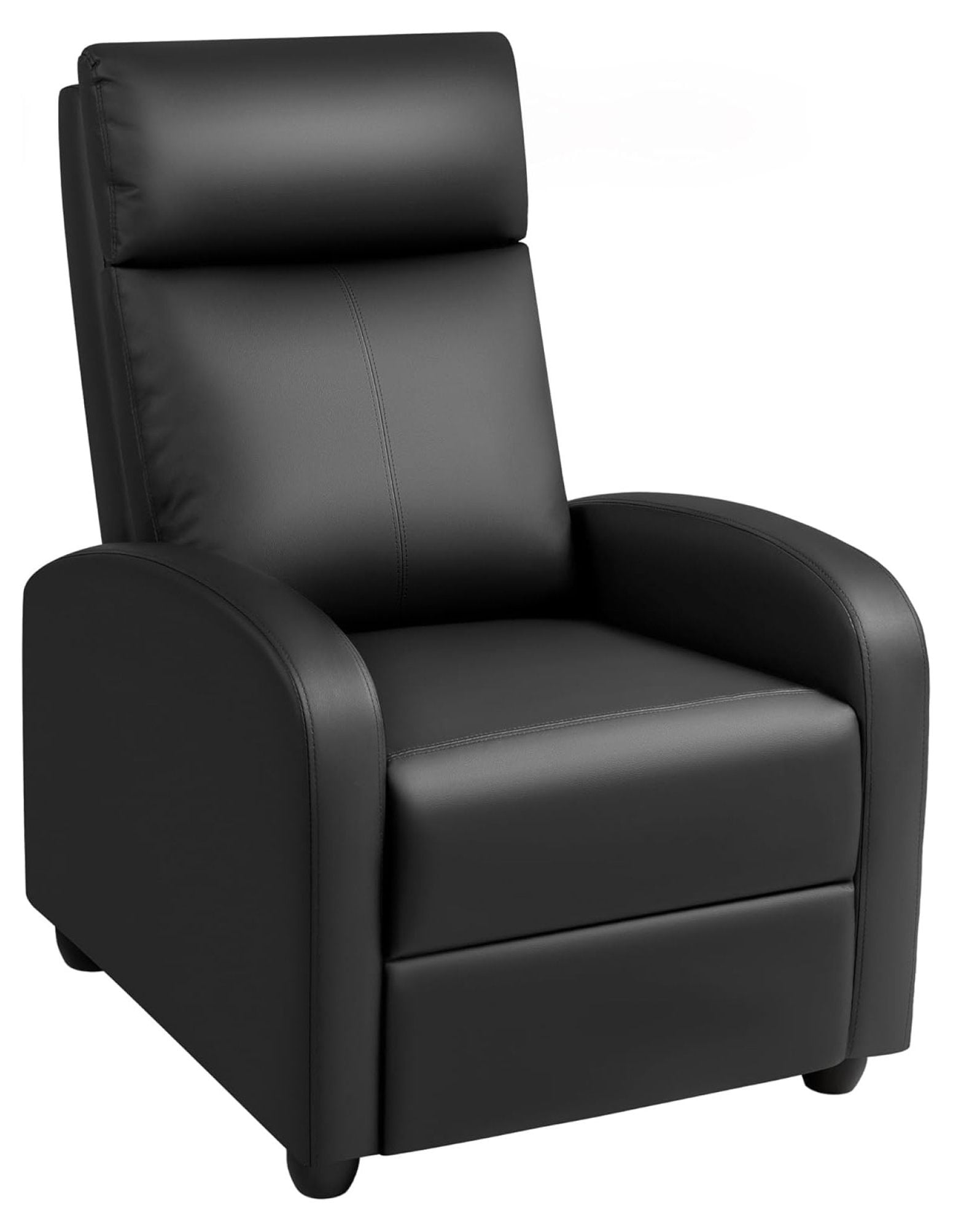 Recliner Chair Modern PU Leather Reclining Chair Ergonomic Adjustable ...
