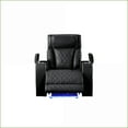 Recliner Chair, Modern Power Head/Foot Recline with Massage, LED Lights ...