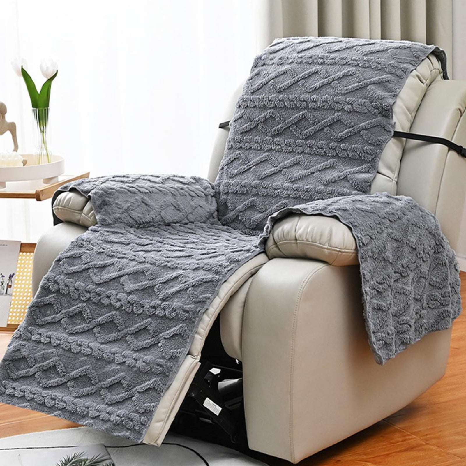 Recliner Chair Slipcovers Reversible Chair Sofa Cover Water Resistant ...