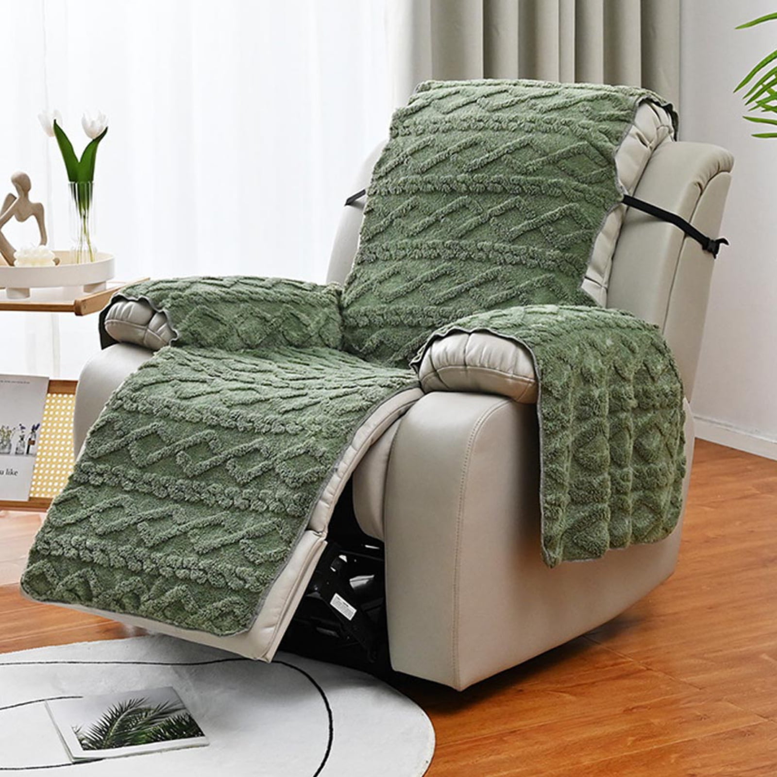 Recliner Chair Slipcovers Reversible Chair Sofa Cover Water Resistant ...