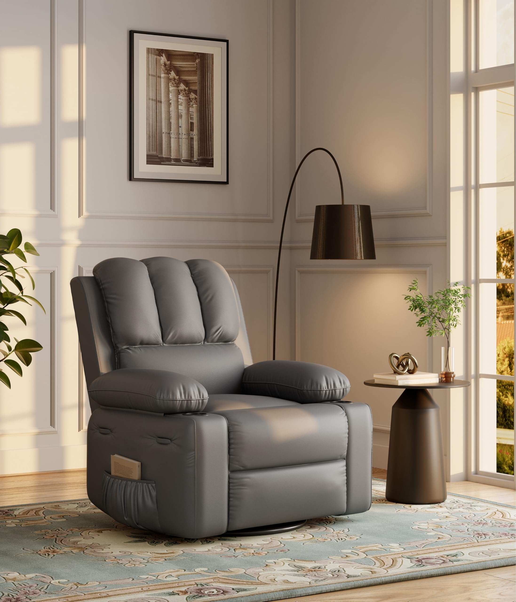 Recliner Chair, Swivel Rocker Recliners, 360° Swivel Reclining Chair ...