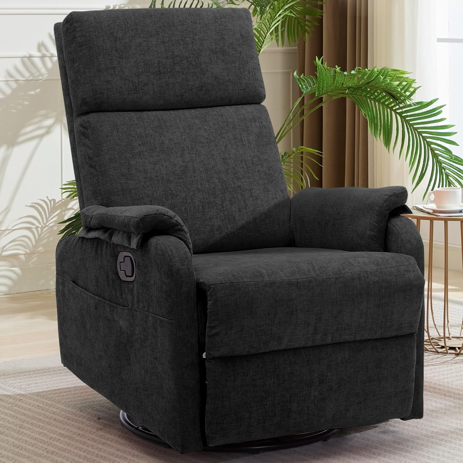 Recliner Chair Swivel Rocking Recliner Chair for Adults Glider Rocking ...