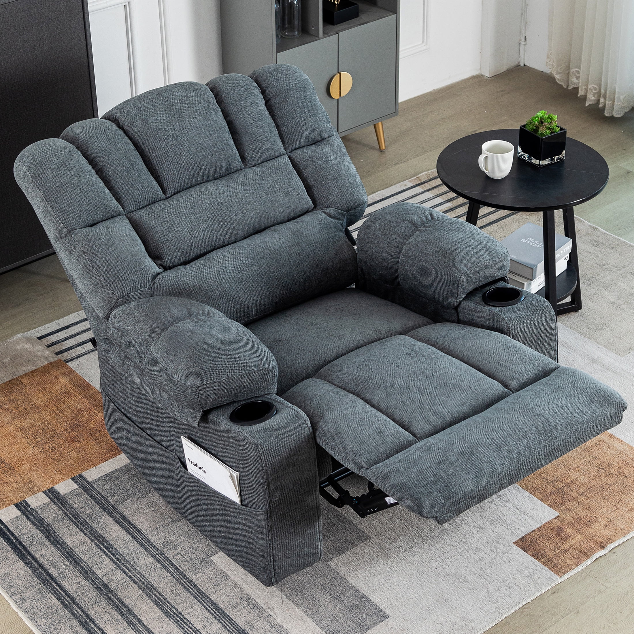 Recliner Chair, UHOMEPRO Manual Recliners with Heat and Massage ...