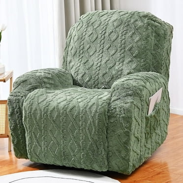 4 Pieces Stretch Recliner Chair Cover, Printed Oversize Recliner ...