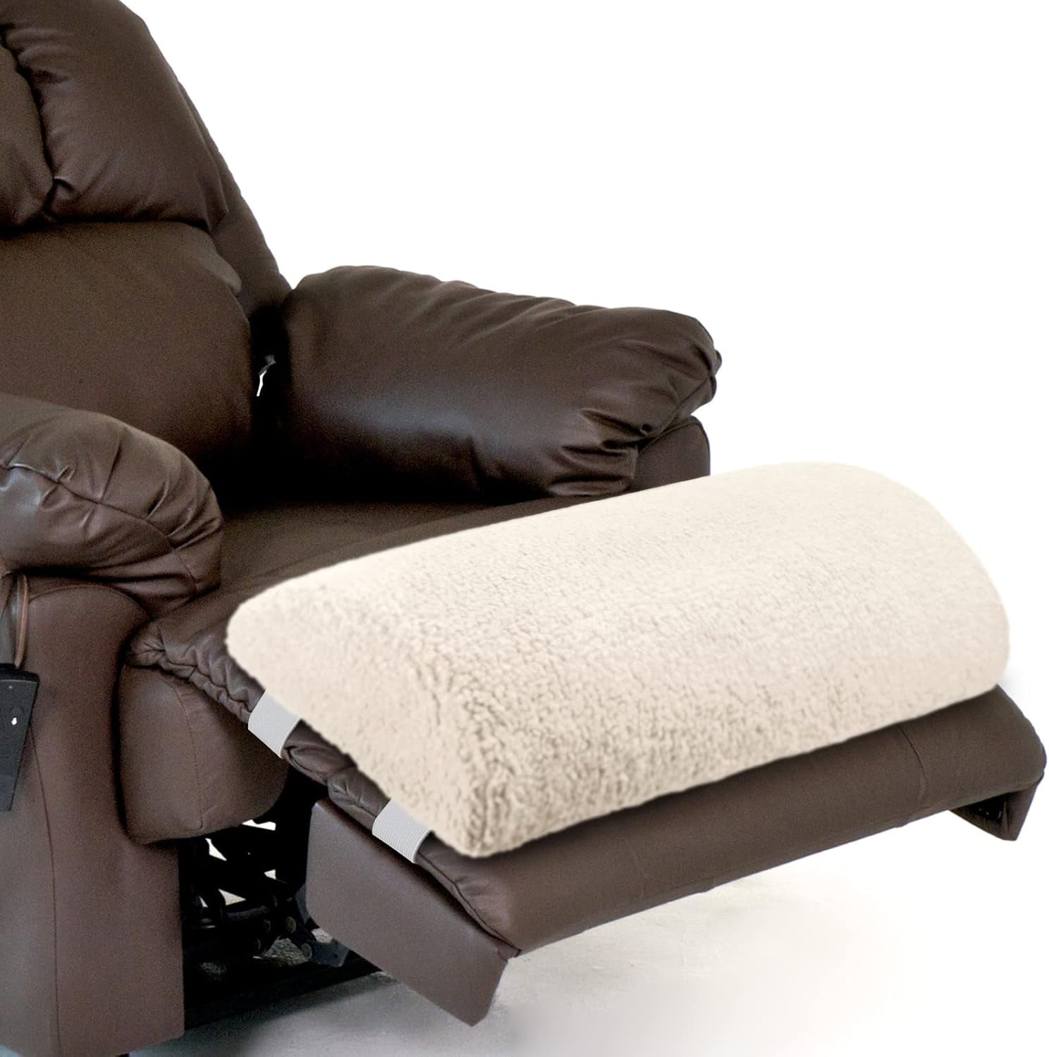 Recliner Footrest Pillow – High Density Memory Foam with Plush Cover ...